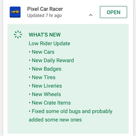 Uhhh Did The Devs Mess Up Had This Update Weeks Ago R PixelCarRacer