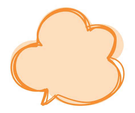 Cloud Shape Speech Bubble For Text Box Cartoon Doodle Vector Illustration 28651412 Vector Art At