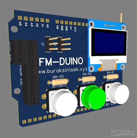 FM RADIO SHIELD ARDUINO UNO Share Project PCBWay Arduino Shield Arduino Electronic