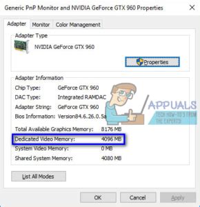 How To Check How Much VRAM You Have On Windows