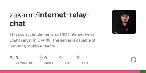 github zakarm internet relay chat this project implements an irc