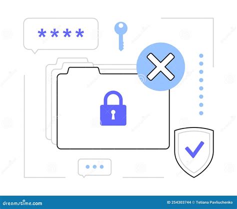 Wrong Password Concept Stock Vector Illustration Of Internet 254303744