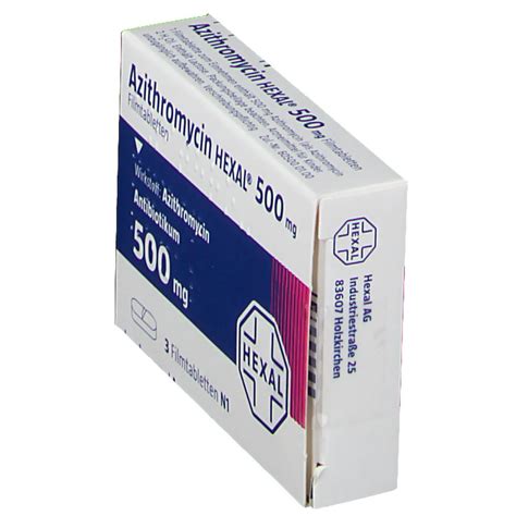 Azithromycin Hexal® 500 Mg 3 St Mit Dem E Rezept Kaufen Shop Apotheke