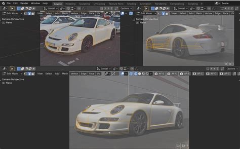 How To Model Using Multiple Camera Matched Images Rblender