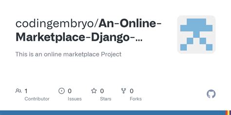 Github Codingembryo An Online Marketplace Django Project This Is An Online Marketplace Project