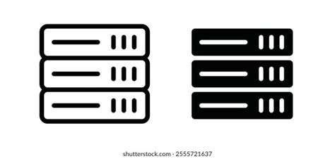 Server Rack Icons Web Ui Designs Stock Vector Royalty Free 2555721637 Shutterstock