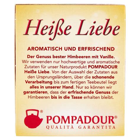 Pompadour Infuso Vaniglia Lampone Bustine 20 X 3 G Everli