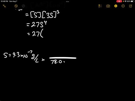 Solved The Solubility Of Solid Aluminum Hydroxide Aloh3 At 25Â°c