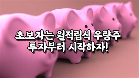 초보자는 월적립식 우량주 투자부터 시작하자 투자 재테크 주식 조언 명언 가치투자 장기투자 미국주식 나스닥 코스피 역발상투자 현금 저축 부자 Youtube