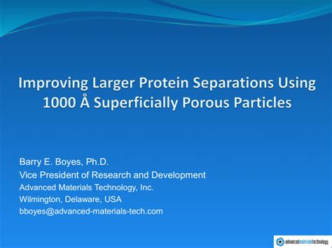 Improving Larger Protein Separations L Webinar