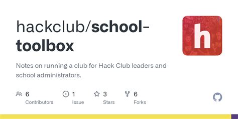 Github Hackclubschool Toolbox Notes On Running A Club For Hack Club Leaders And School
