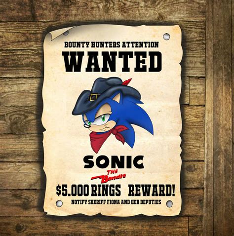Wanted Sonic The Bandit By Classicsonicsatam On Deviantart
