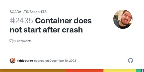 Container Does Not Start After Crash · Issue 2435 · Scada Ltsscada