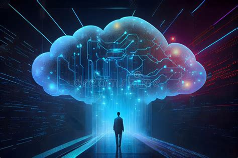Cyber Security Ai Mind Network Management Modern Data Center Cloud