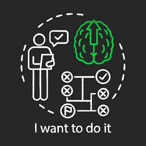 Brainstorming Concept Chalk Icon Analytical Thinking Idea I Want To Do It Think Freely Brain