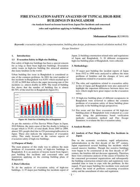 Fire Evacuation Safetyanalysis Of Typical High Rise Buildings In