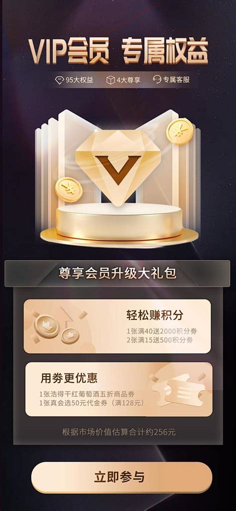Vip会员专属权益海报