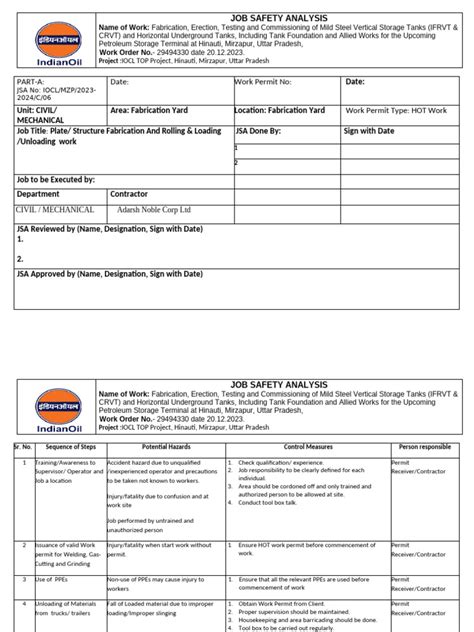 Jsa 06 Welding Gas Cutting Grinding And Lifting And Shifting Pdf
