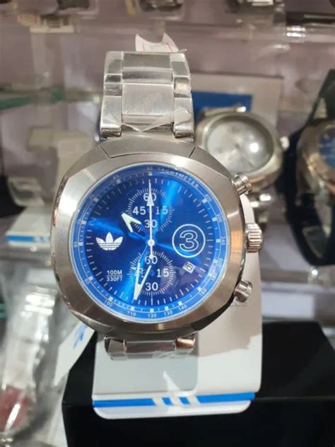 ADIDAS STAINLESS STEEL chronograph watch mens £240.00 - PicClick UK