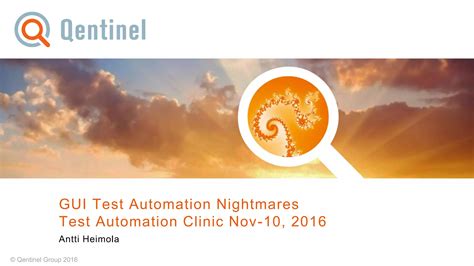 Test Automation Nightmares Antti Heimola Qentinel PPT Free Download