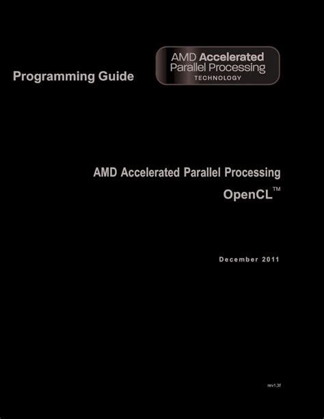 PDF AMD Accelerated Parallel Processing OpenCL Programming Guide