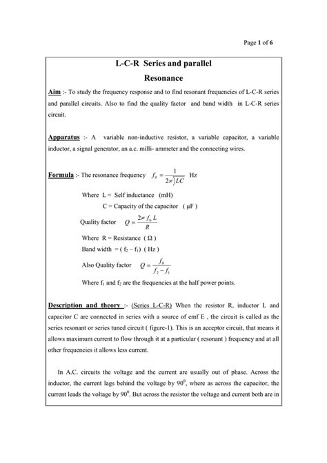 Series Circuit Experiment Procedure Wiring Diagram