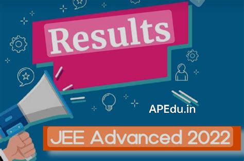 JEE Advanced 2022 Results Released APEdu