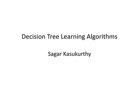 Ppt Decision Tree Learning Algorithms Powerpoint Presentation Free Download Id 5680900