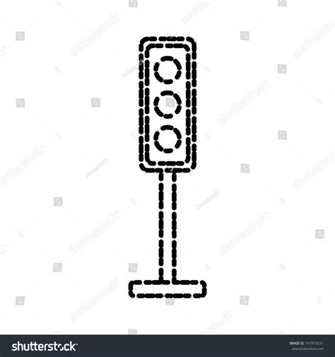 Semaphore Traffic Lights Stock Vector Royalty Free 747916531 Shutterstock