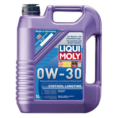 Синтетическое моторное масло 5л 0W-30 LIQUI MOLY Synthoil Longtime 1172 ...