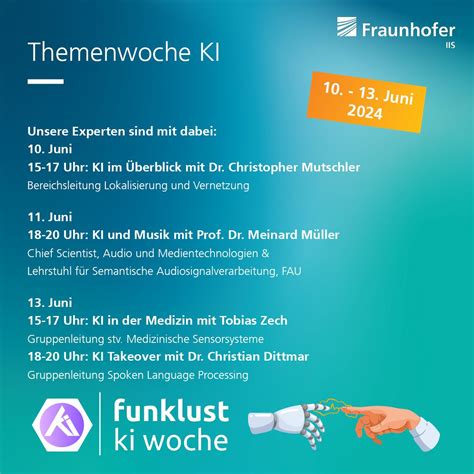 Diese Woche Haben Wir Am Fraunhofer Iis Das Team Von Funklust Zu Gast Bis Donnerstag Gibt Es