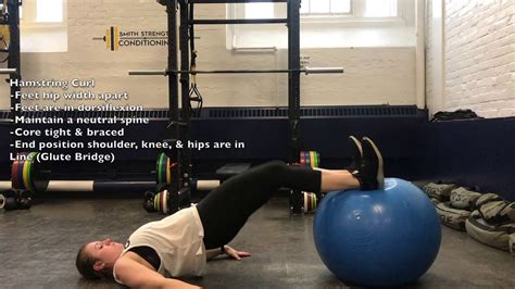 Hamstring Curl Physioball YouTube