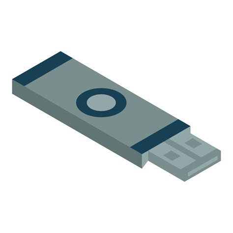 Usb Flash Memory Icon Isometric Style 15385534 Vector Art At Vecteezy