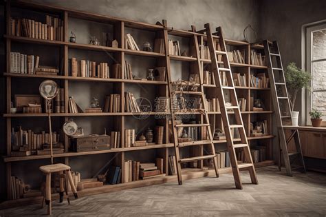 木制书架高清图片下载 正版图片600039409 摄图网