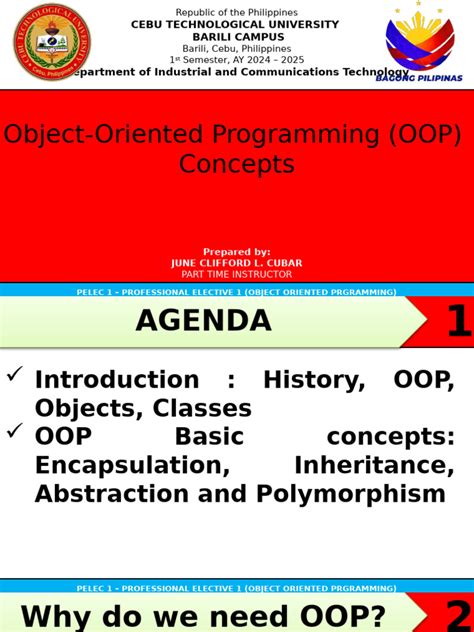 1 Object Oriented Programming Concepts Copy Pdf Object Oriented