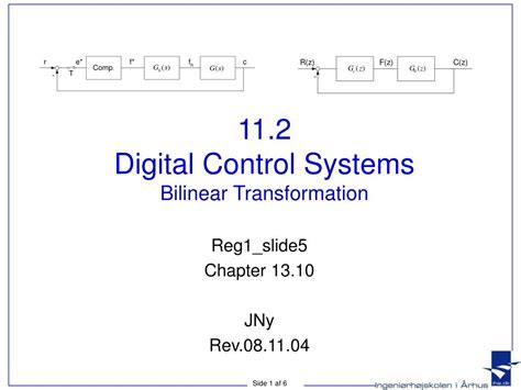 Ppt 112 Digital Control Systems Bilinear Transformation Powerpoint