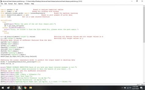 Python Program To Advanced Heart Disease Gui App Using The Python Tkinter Kashipara