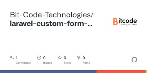 Github Bit Code Technologies Laravel Custom Form Integration With
