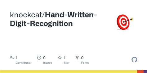 Github Knockcathand Written Digit Recognition