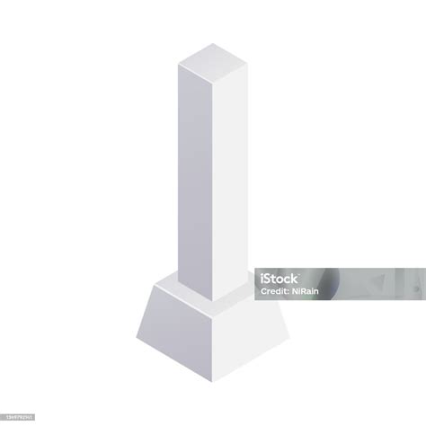 흰색 배경에 격리 된 건물의 등색 벡터 일러스트 콘크리트 기초 사실적인 파운데이션 아이콘 건설 현장 철근 콘크리트 기초 3차원 형태에 대한 스톡 벡터 아트 및 기타 이미지