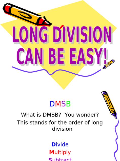 Long Division Pdf Division Mathematics Number Theory