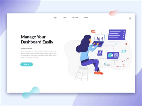 Dashboard Landing Page Concept By Herdetya Priambodo For Plainthing