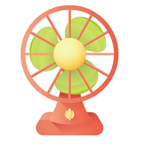 千库网夏天夏日风扇转动写实彩色动图编号47356 花瓣网