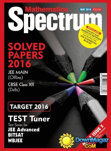 Spectrum Mathematics May 2016 Download Pdf Magazines Magazines