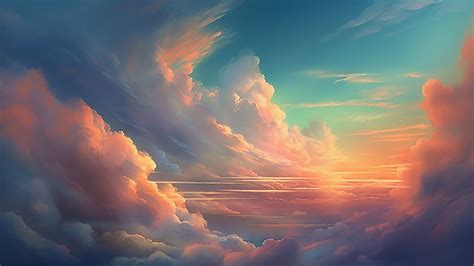 Sky Color Clouds Sea Of Clouds Background Sea Of Clouds Clouds Cloud Background Image And