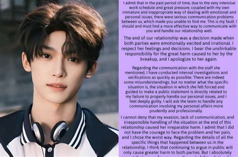 Revenged Love Star Zi Yu Issues Statement On Cheating Accusation Tonboriday