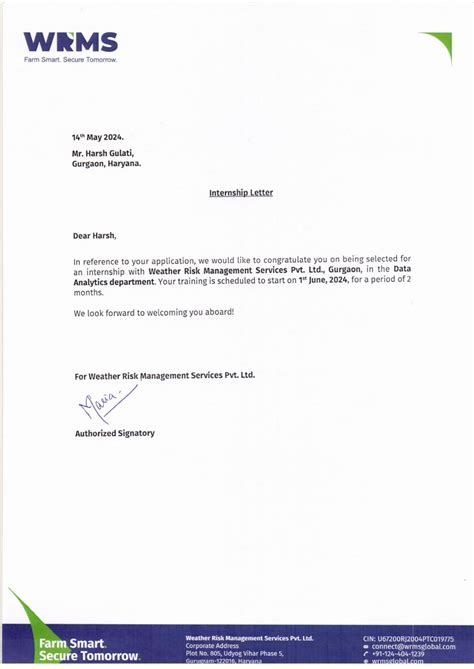 Newbeginnings Dataanalyst Internship Wrms Gurgaon Careerjourney Datascience Harsh