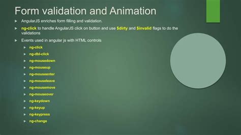 Form Validation And Animation PPTX Web Development Internet