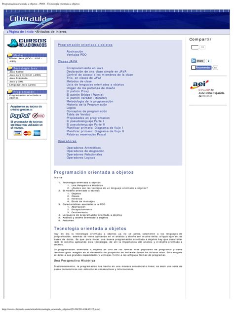 pdf programación orientada a objetos poo tecnología orientada a