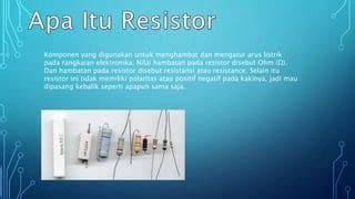 Elektronik Dasar Resistor Ppsx